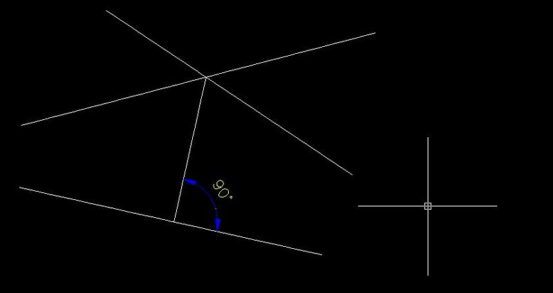 Create Line From Intersecting Point AutoLISP Visual LISP DCL 