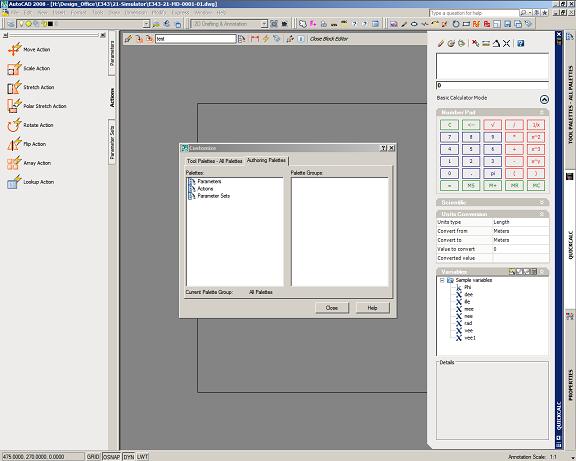 Block Authoring Pallettes - AutoCAD General - AutoCAD Forums