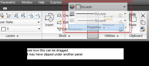 Properties tool bar missing - AutoCAD Beginners' Area - AutoCAD Forums