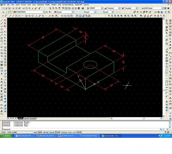 UCS command "3" selecting points - AutoCAD 3D Modelling & Rendering ...