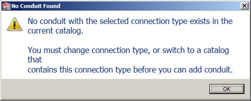 please help. No conduit found - MEP - AutoCAD Forums
