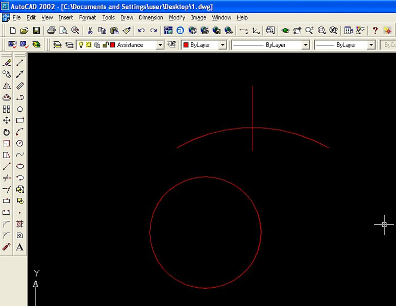 Move A Circle Tangent To An Arc And An Endpoint Of A Line AutoCAD 2D 