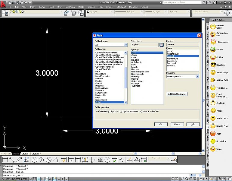inserting area - AutoCAD 2D Drafting, Object Properties & Interface - AutoCAD Forums