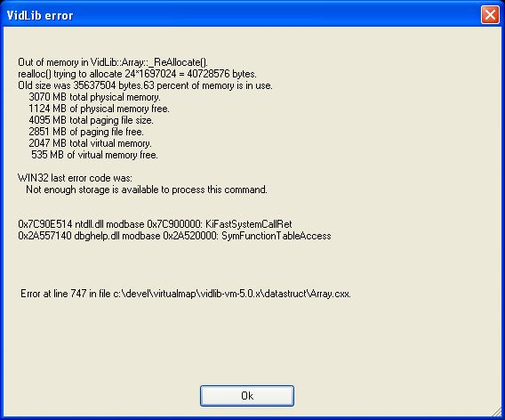 Out of memory in VidLib - AutoCAD General - AutoCAD Forums