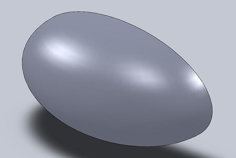 Modeling A Scalene Ellipsoid Mold SolidWorks AutoCAD Forums