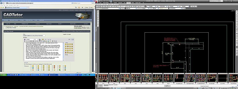 Isolate toolbars to one of dual monitors - AutoCAD 2D Drafting, Object ...