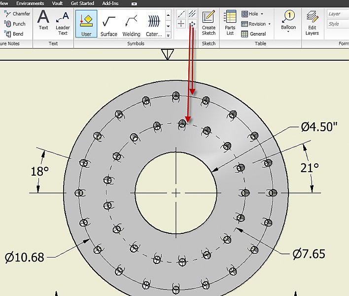Dimensioning Angles In An IDW Autodesk Inventor AutoCAD Forums
