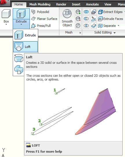 Creating a mesh from two faces? - AutoCAD 3D Modelling & Rendering ...