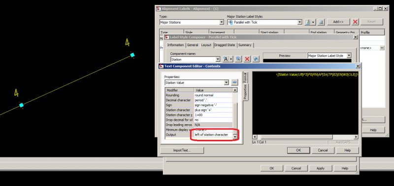 single digit station label - Civil 3D & LDD - AutoCAD Forums
