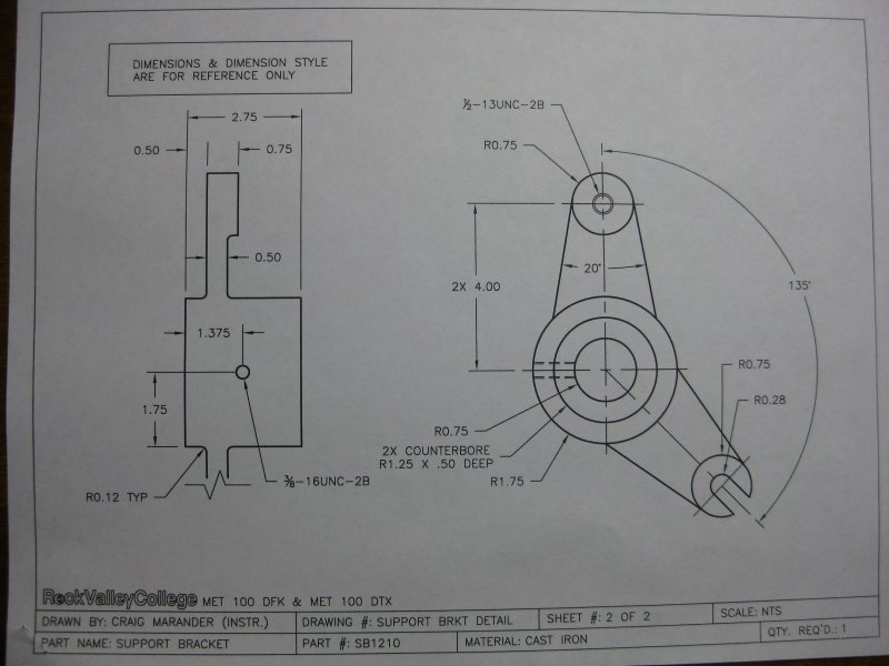 Orthgraphic projection help - AutoCAD Beginners' Area - AutoCAD Forums