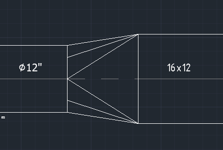 HVAC Transition pieces 2D - AutoCAD 2D Drafting, Object Properties ...