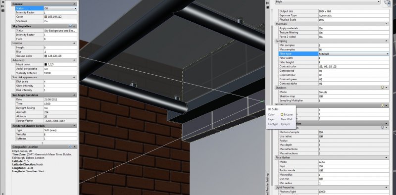 Lightingunits and sun colour - AutoCAD 3D Modelling & Rendering ...