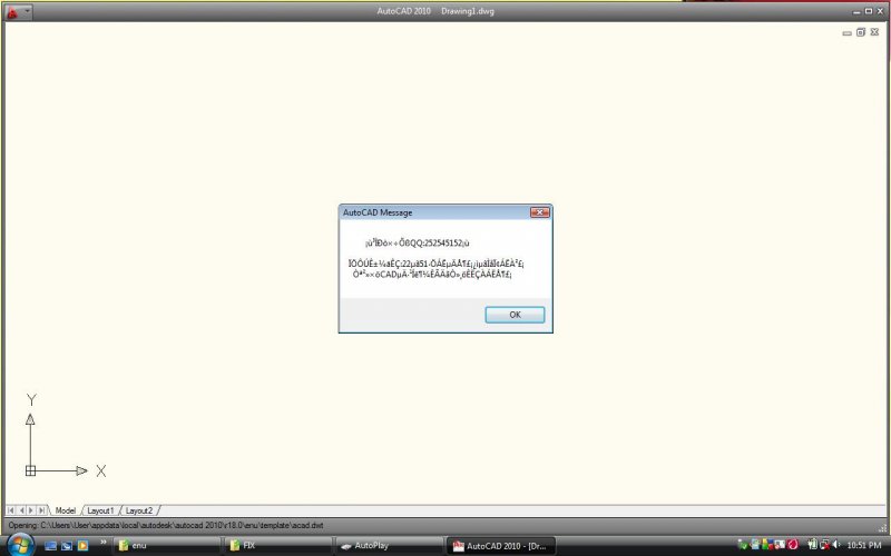 Weird Message - AutoCAD Bugs, Error Messages & Quirks - AutoCAD Forums