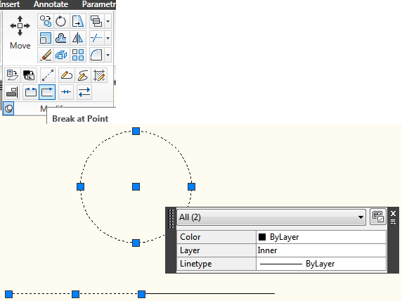Does “Break at point” work for circles and ellipses? - AutoCAD General ...