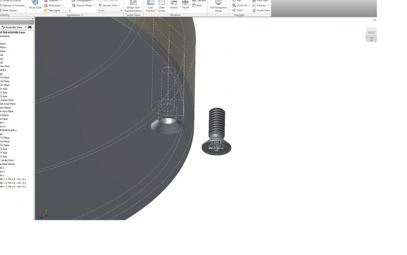 Constraint - CSk Fixing - Autodesk Inventor - AutoCAD Forums