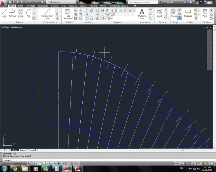 Spline Tangent Problem Spline On Path Of Circles Autocad General Autocad Forums