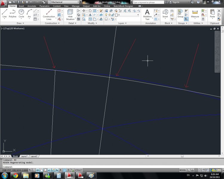 Spline Tangent Problem Spline On Path Of Circles Autocad General Autocad Forums