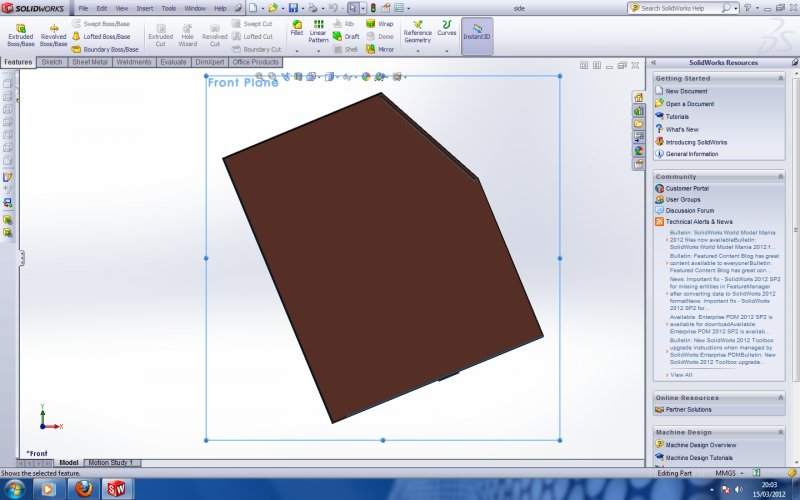How To Rotate Part SolidWorks AutoCAD Forums