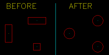 I need a lisp to change closed polylines to circles - AutoLISP, Visual LISP & DCL - AutoCAD Forums