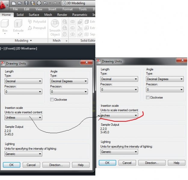 Units Change From Unitless AutoCAD Drawing Management Output