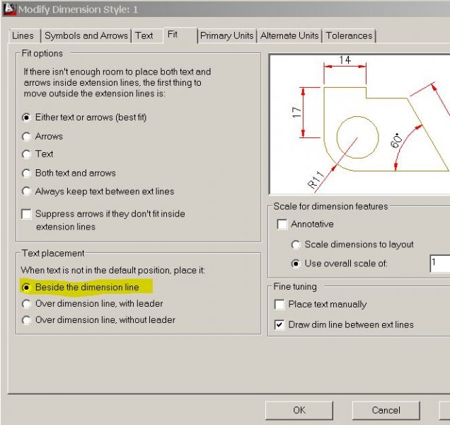 Making DIMCONTINUE command honor current DIMSTYLE text placement formatting - AutoLISP, Visual ...