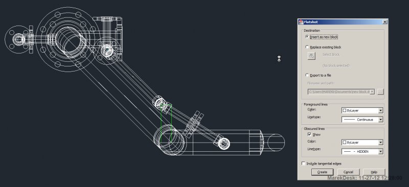 How to set lineweight to flatshot image? - AutoCAD Drawing Management & Output - AutoCAD Forums