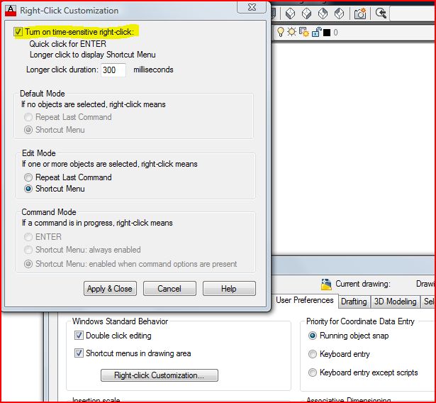 Right Click Menu Shortcuts - AutoCAD General - AutoCAD Forums