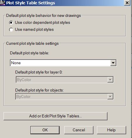 Unable to set default plot styles table correctly - AutoCAD General ...