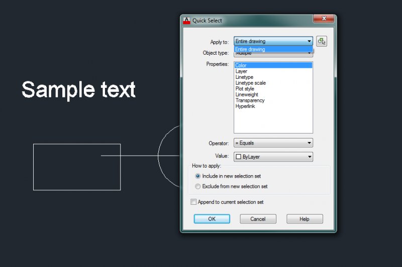 Problem With Selection Autocad 2d Drafting Object Properties And Interface Autocad Forums