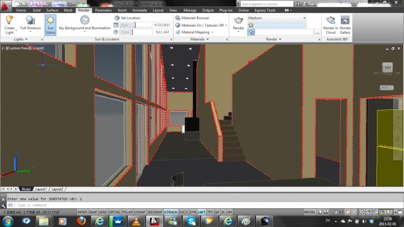 Problem with shadows - AutoCAD 3D Modelling & Rendering - AutoCAD Forums