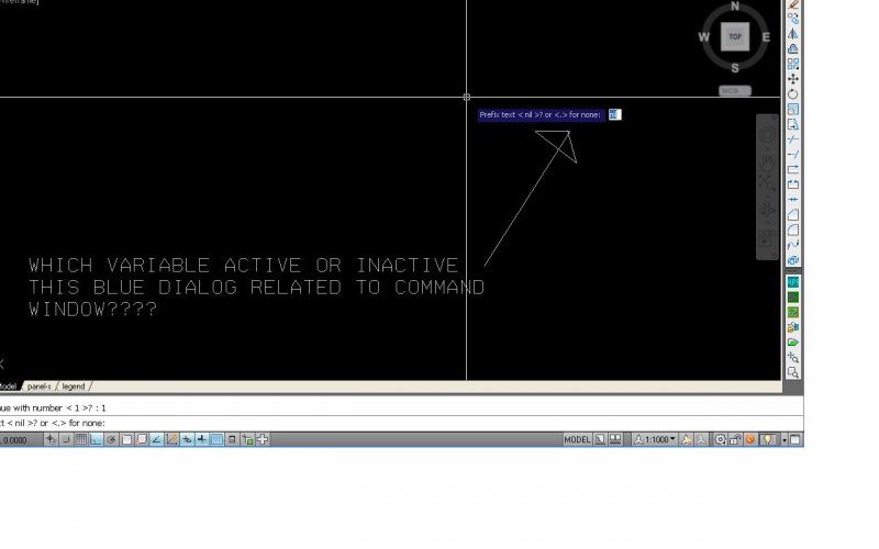 which variable active or inactive this blue dialog? - AutoCAD General ...