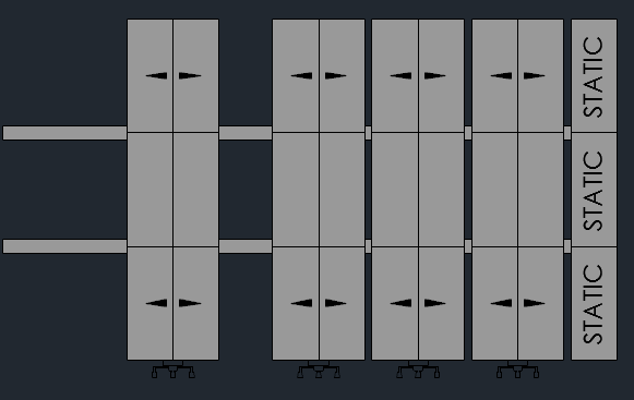 Stretch Array In Dynamic Block Problem With Default Column Numbers Autocad Drawing 