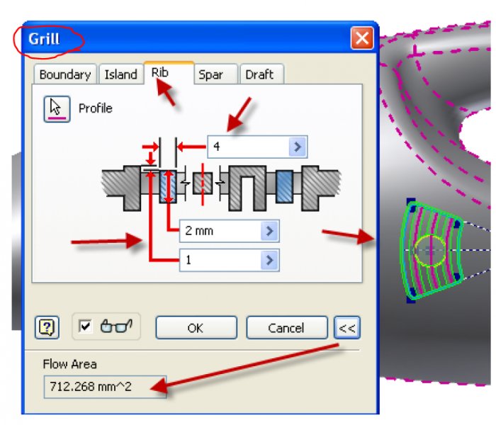 What is the name for this type of partial slot for air passing ...
