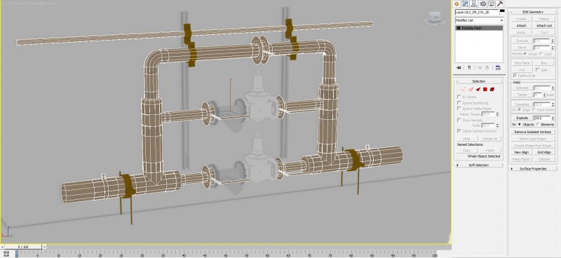 MEP AutoCAD export to 3DS Max - Pipes and Valves are segmented and not ...