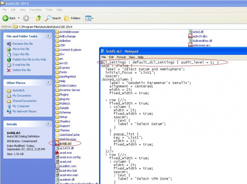 Error in "dcl_settings" - AutoLISP, Visual LISP & DCL - AutoCAD Forums