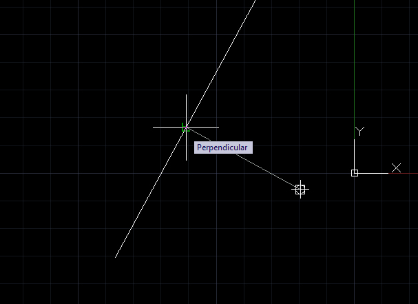 project toward a line in a perpendicular angle - AutoLISP, Visual LISP & DCL - AutoCAD Forums