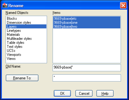Help with AutoCAD 2014 Lisp Routine to change multiple layers stripping ...