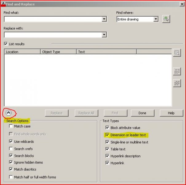 Find text inside dimension and amnote - AutoCAD General - AutoCAD Forums
