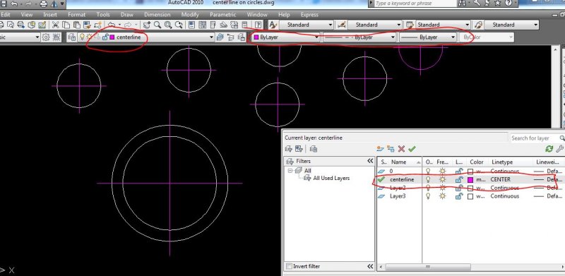 What Is The Easiest Way To Draw Center Line For A Circle AutoCAD 2D 