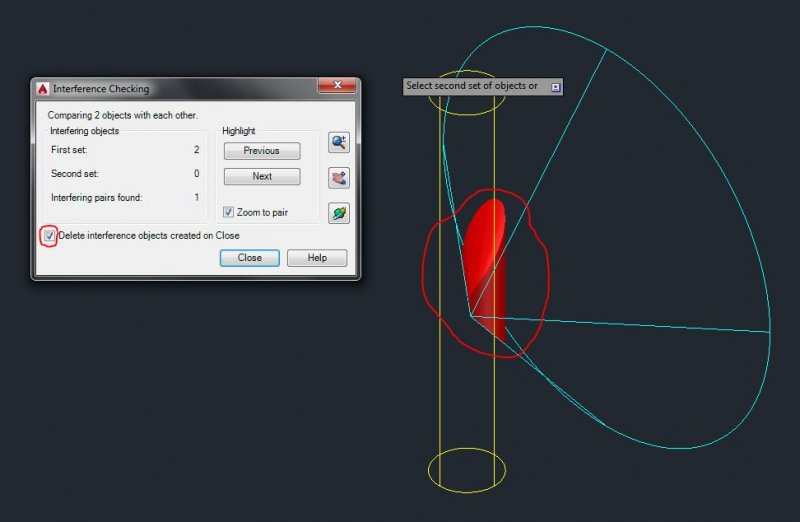 How to remove the water spray stream by obstruction? - AutoCAD 3D ...