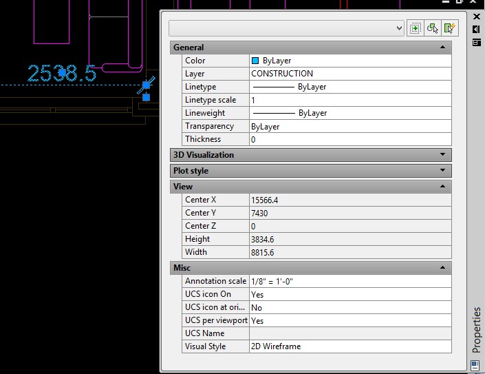 Properties Box Does Not Show Object Data Autocad 2d Drafting Object Properties And Interface