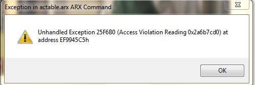 Exception when closing Autocad - AutoCAD Bugs, Error Messages & Quirks - AutoCAD Forums