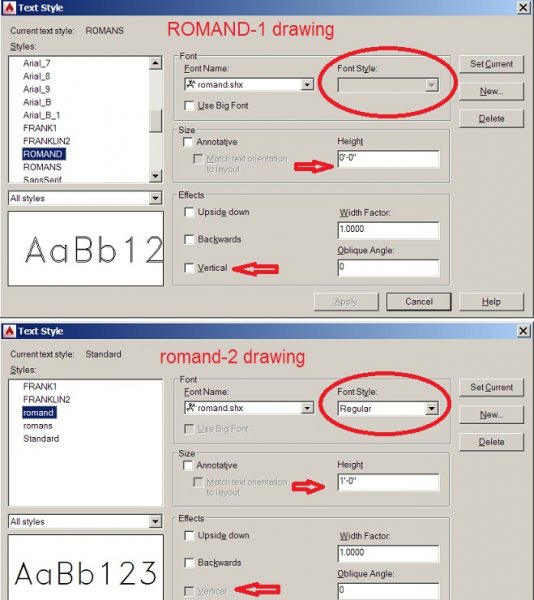 Font Different When Inserting Into Different Drawings - AutoCAD 2D Drafting, Object Properties ...