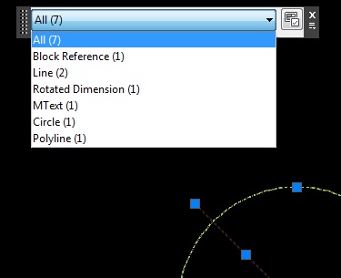 Change selection from PROPERTIES or QP tab - AutoCAD 2D Drafting, Object Properties & Interface ...