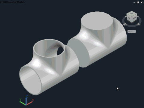 Modelling a BW Tee to look good in VIEWBASE - AutoCAD 3D Modelling ...