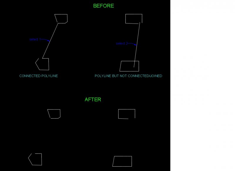 Removeerase Portion Of Polyline Autolisp Visual Lisp And Dcl Autocad Forums