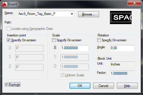 Can't seem to explode block after insertion - AutoLISP, Visual LISP & DCL - AutoCAD Forums