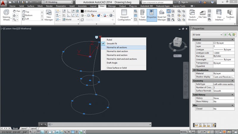 Loft - Ruled vs Smooth - AutoCAD 3D Modelling & Rendering - AutoCAD Forums