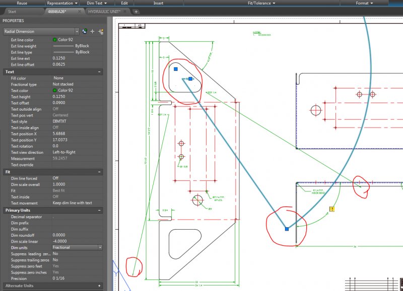 radius power dimension landing in nowhereland - AutoCAD 2D Drafting ...