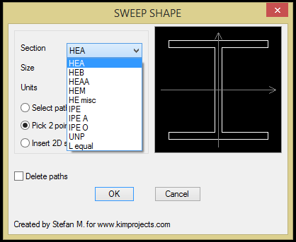 Free 3D Sweep Steel Profiles Written In AutoLisp - AutoCAD 3D Modelling & Rendering - AutoCAD Forums